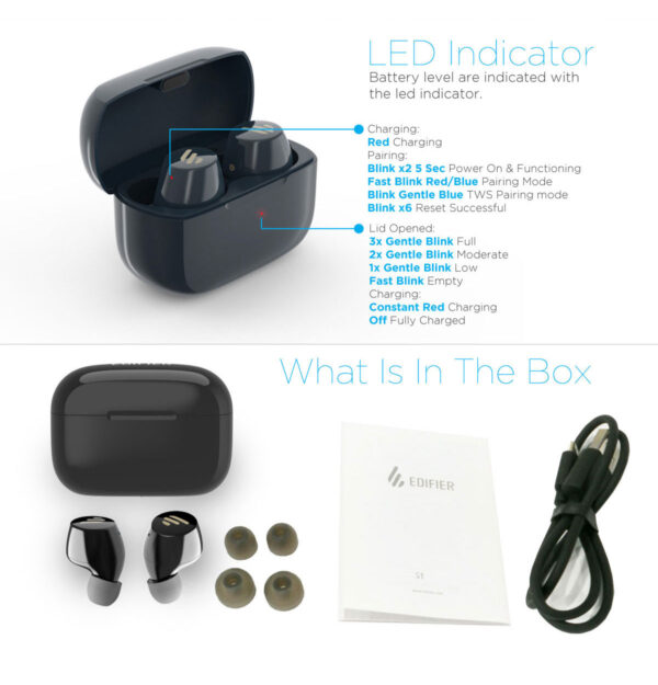 Edifier TWS1 Bluetooth Earbuds | Edifier Indonesia